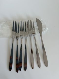 Gold Stainless Steel Cutlery Set with Pineapple Holder, Furniture ...