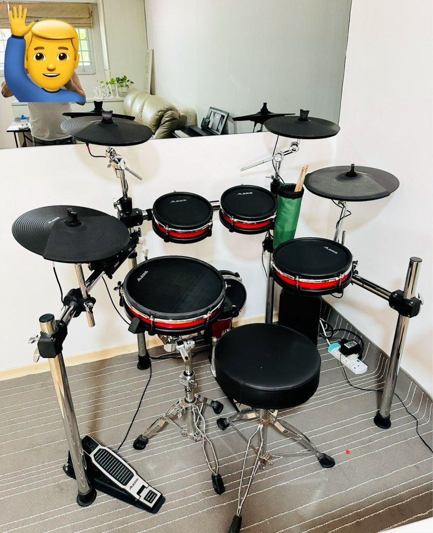 Alesis Crimson 2 Electronic Drum Kit, Hobbies & Toys, Musical ...