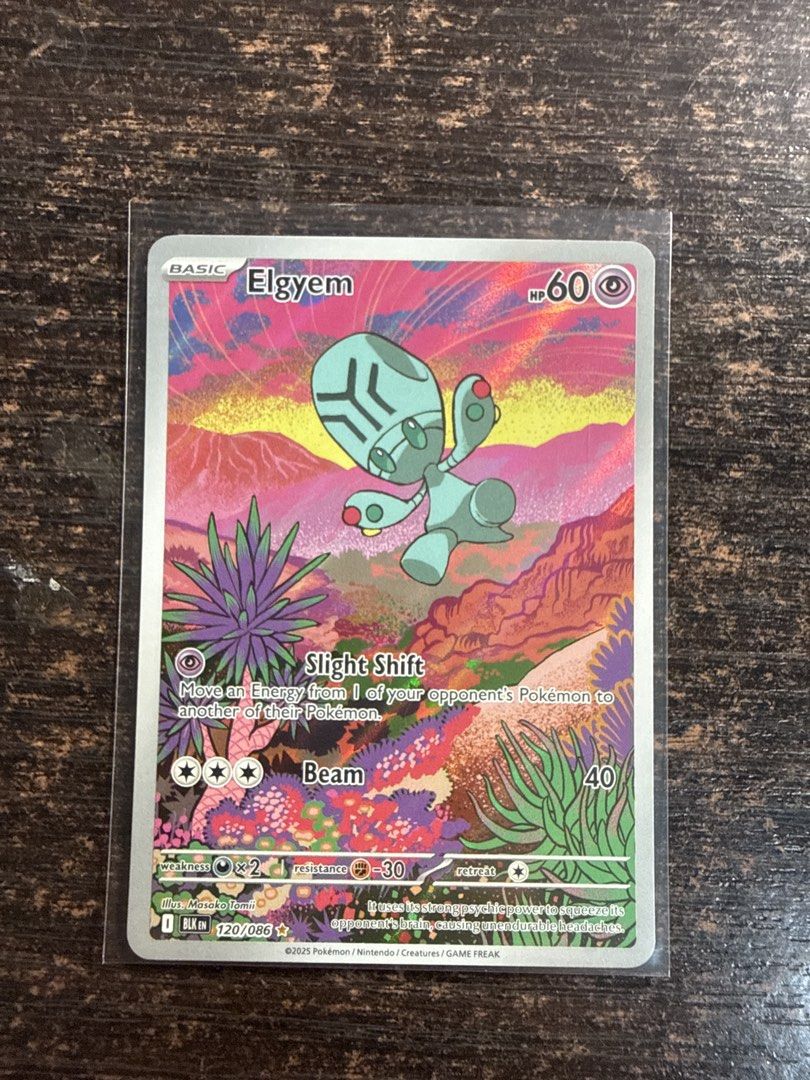 Elgyem Pokemon Card Black Bolt 120/086, Hobbies & Toys, Toys & Games on ...