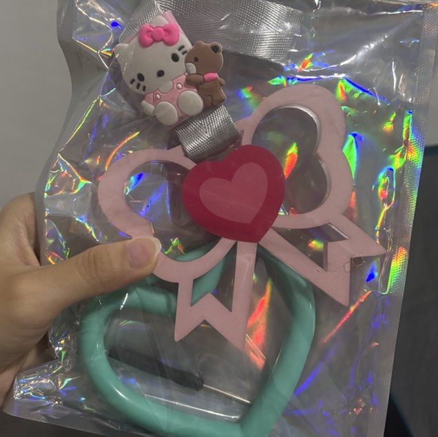 Hello Kitty Car Pull Ring Handle Charm, Car Accessories, Exterior ...