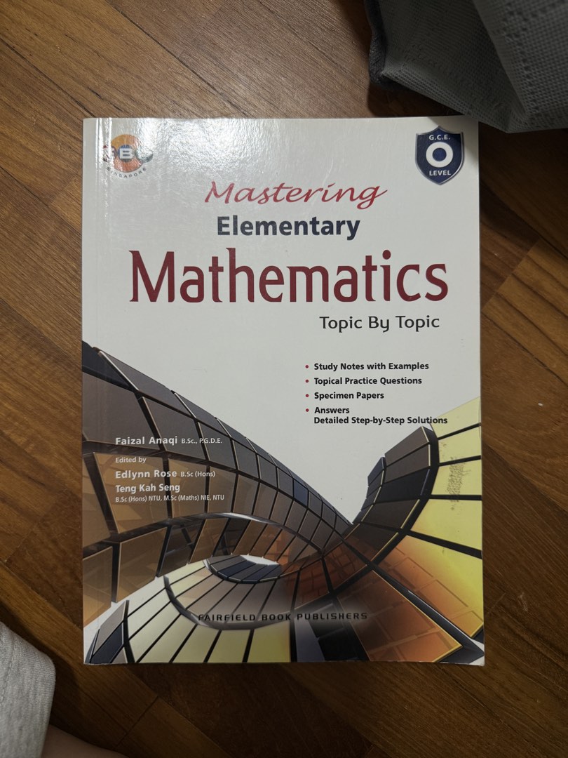 Mastering Elementary Mathematics O Level Textbook, Hobbies & Toys ...