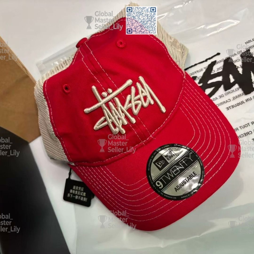 💯 Original Stussy x New Era Trucker Hat – Stylish Mesh Cap for a Trendy ...