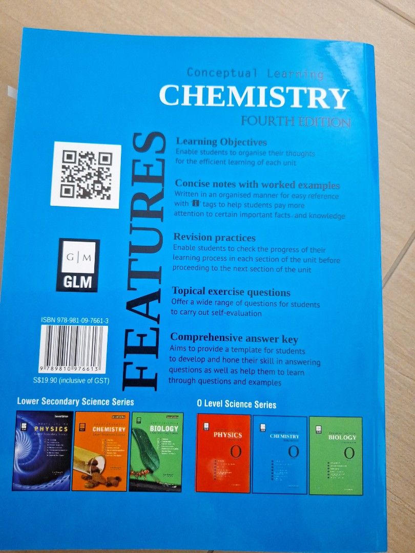 Conceptual Learning Chemistry O Level Textbook, Hobbies & Toys, Books ...