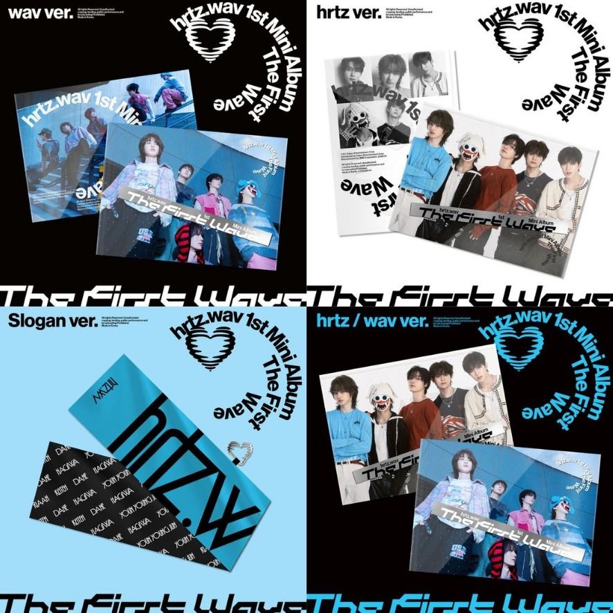 [預購各版本特典] hrtz.wav THE FIRST WAVE 1ST MINI ALBUM 專輯 小卡 特典 代購 SLOGAN 限量版 ...