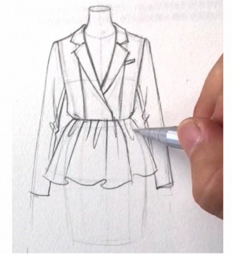 Art Techniques Tutorial Clothing Design Hand Drawing Practice Book ...