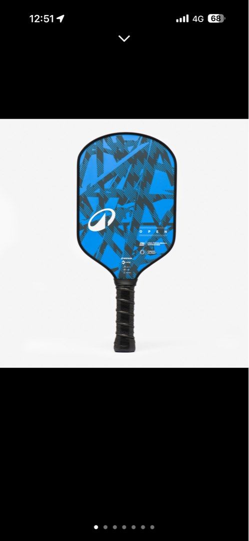 Kuikma Decathlon Pickleball Paddle - Blue, Sports Equipment, Sports ...