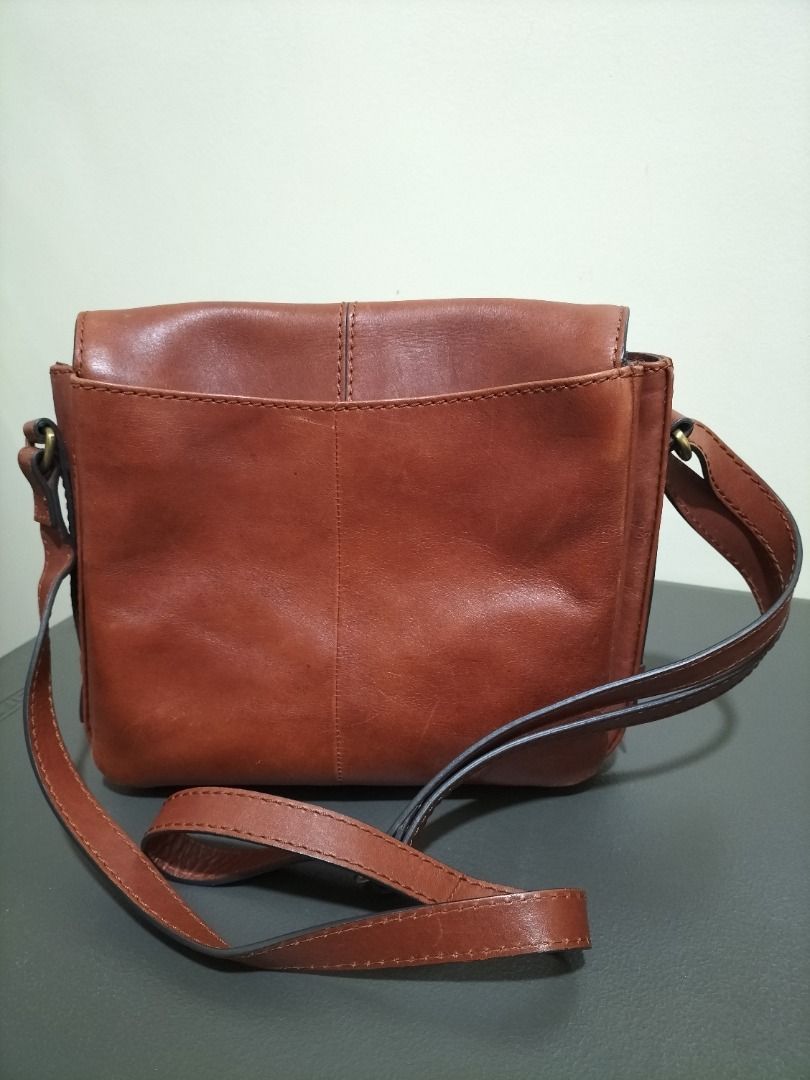 Mabel & Lou Flapover Crossbody Leather Bag (W : 10'', H : 7.5'') 🚚 Free ...