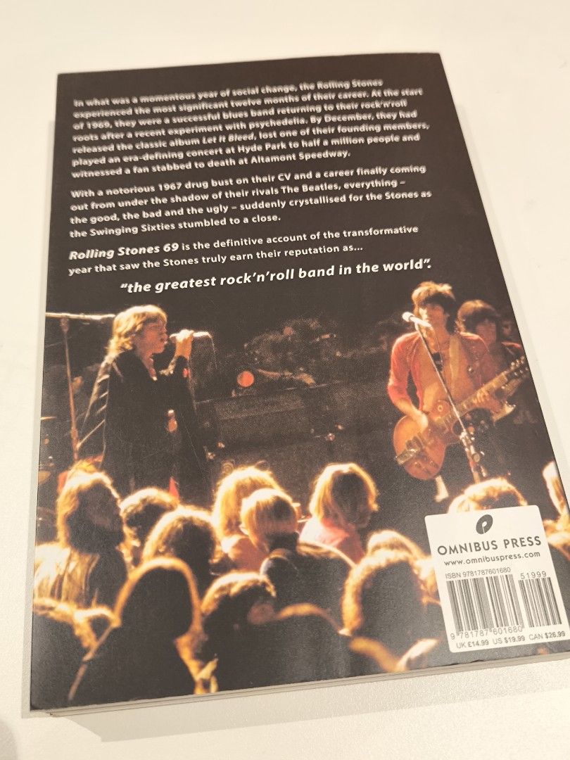 Rolling Stones '69 Book by Patrick Humphries, Hobbies & Toys, Books ...