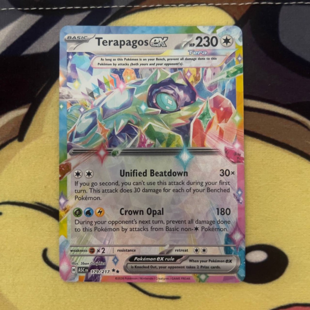 Terapagos EX 179/217 Ascended Heroes Pokemon, Hobbies & Toys, Toys ...