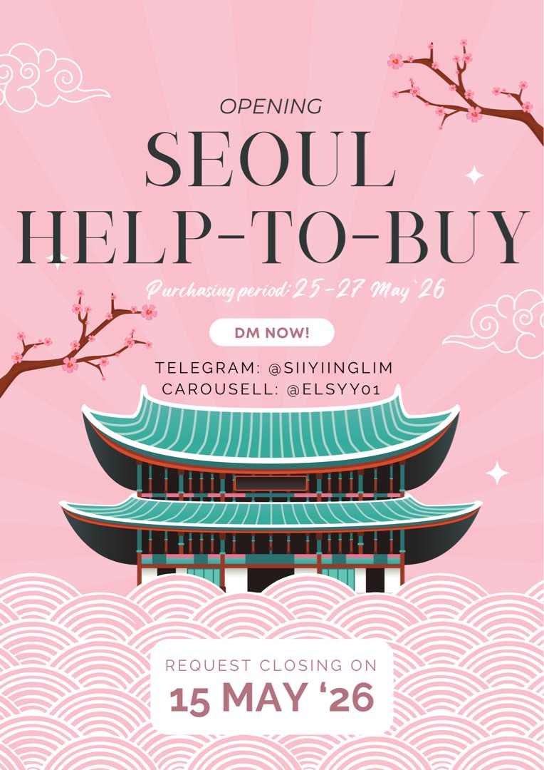 HTB/Order from Korea, Bulletin Board, Looking For on Carousell