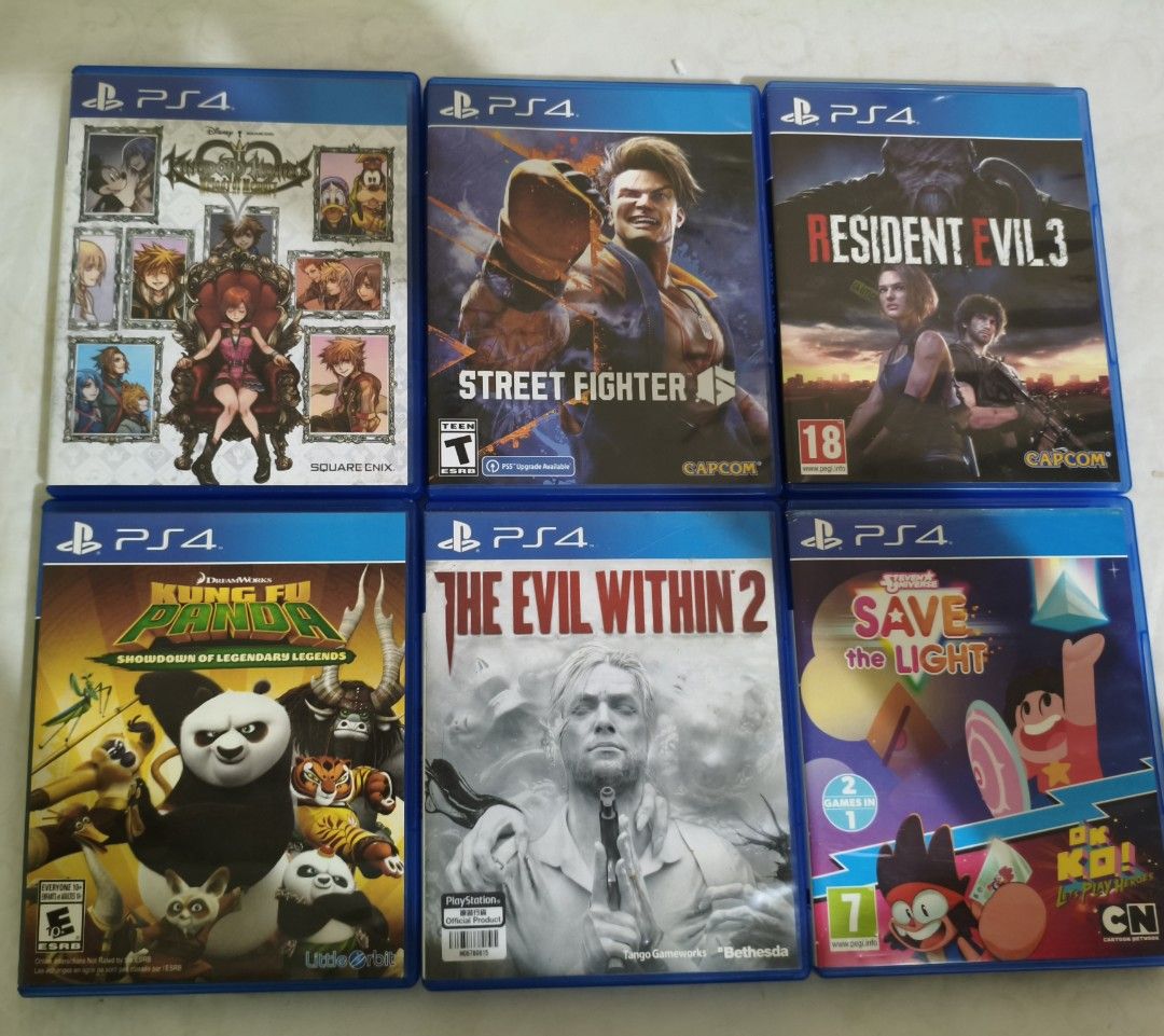 PS4 Games - Kingdom Hearts, Street Fighter, Resident Evil 3, Video ...