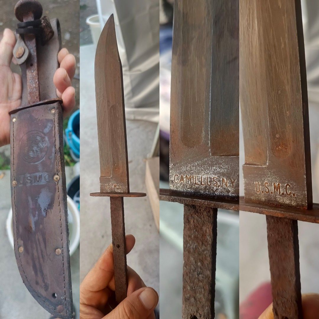 Vintage World War II era Ka bar knife, Sports Equipment, Hiking ...