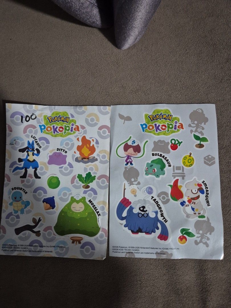 🆕️ Pokemon Pokopia Sticker Sheets, Hobbies & Toys, Stationery & Craft ...