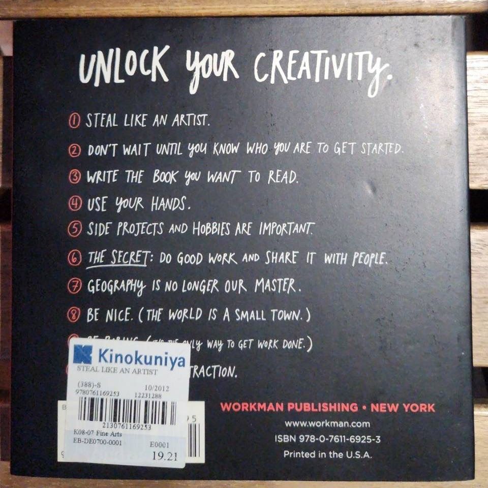 Steal Like An Artist, Hobbies & Toys, Books & Magazines, Fiction & Non ...