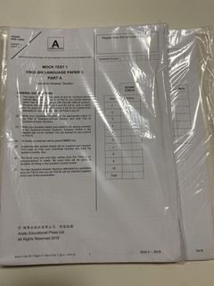 DSE English Language Speaking Examiner Past Paper 2025, 興趣及遊戲, 書本 & 文具 ...