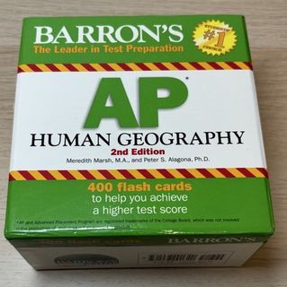 Barron's AP Human Geography Flashcards 5th Edition, Hobbies & Toys ...