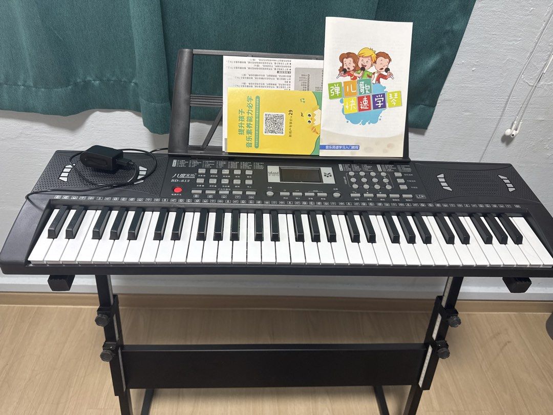 Electronic piano with Stand and Accessories, Hobbies & Toys, Musical ...