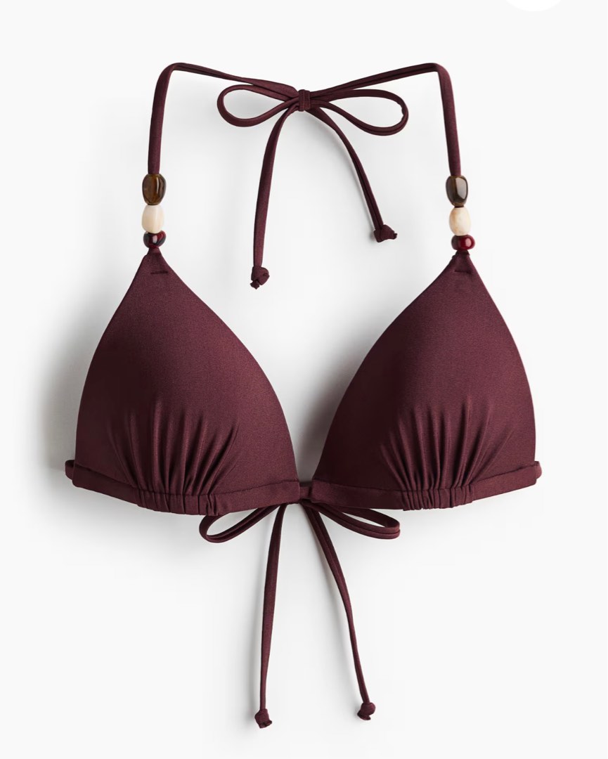 H&M Push-Up Triangle Bikini Top, Women's Fashion, Swimwear, Bikinis ...