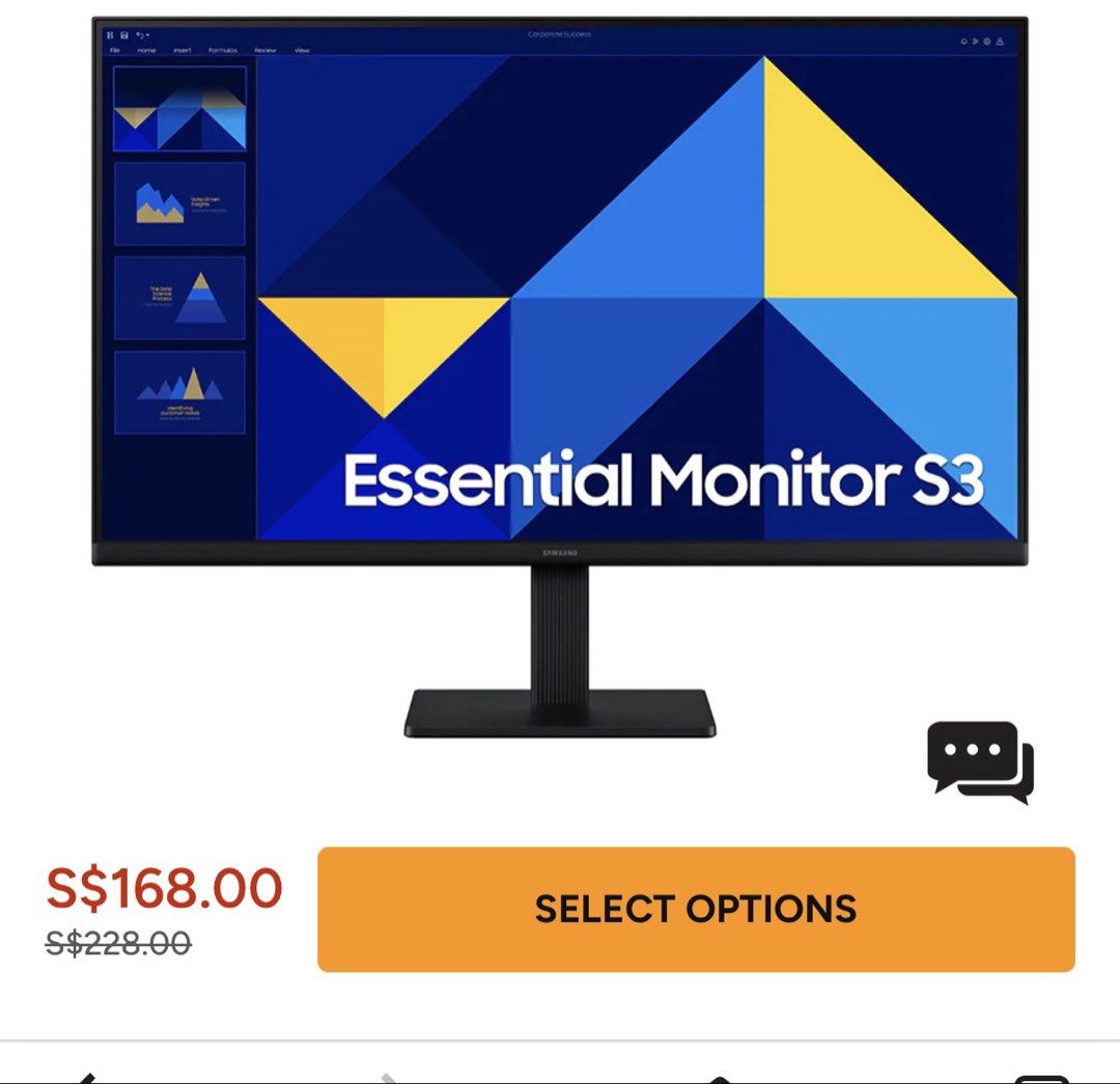 Samsung Essential Monitor S3, Computers & Tech, Parts & Accessories ...