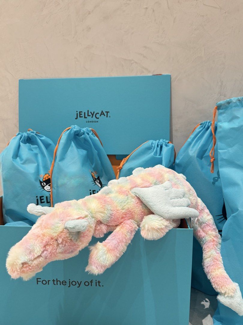 Jellycat Dragon Lazulia Dragon Rainbow Dragon Jellycat 100% Original ...