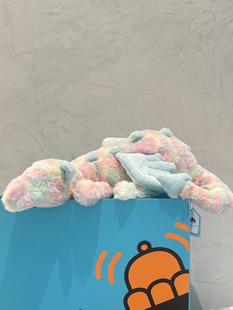 Jellycat Dragon Lazulia Dragon Rainbow Dragon Jellycat 100% Original ...