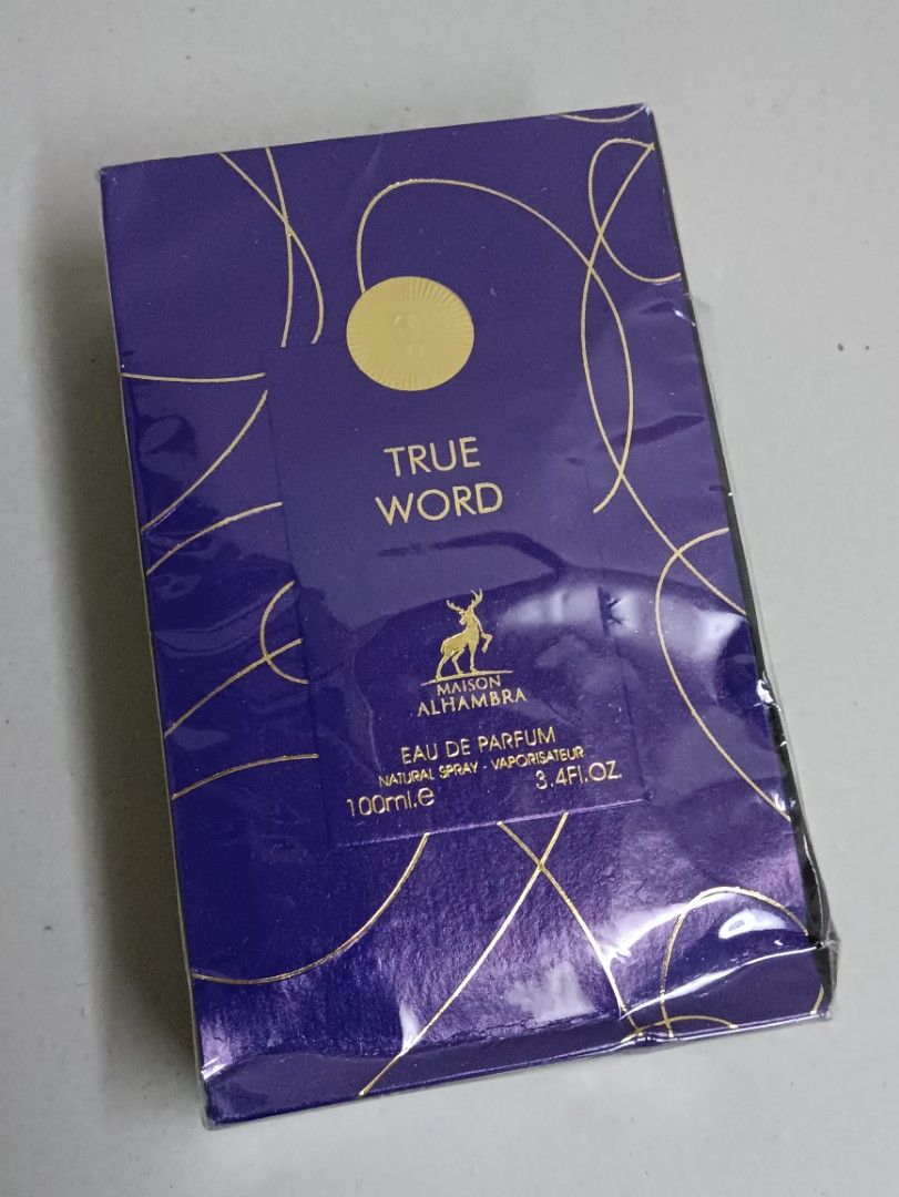 TRUE WORD BY MAISON ALHAMBRA 100ML EDP PERFUME FROM THE UAE, Beauty ...