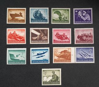 WW2 WWII NAZI Germany Original Adolf Hitler Stamp Set of 5, Hobbies ...