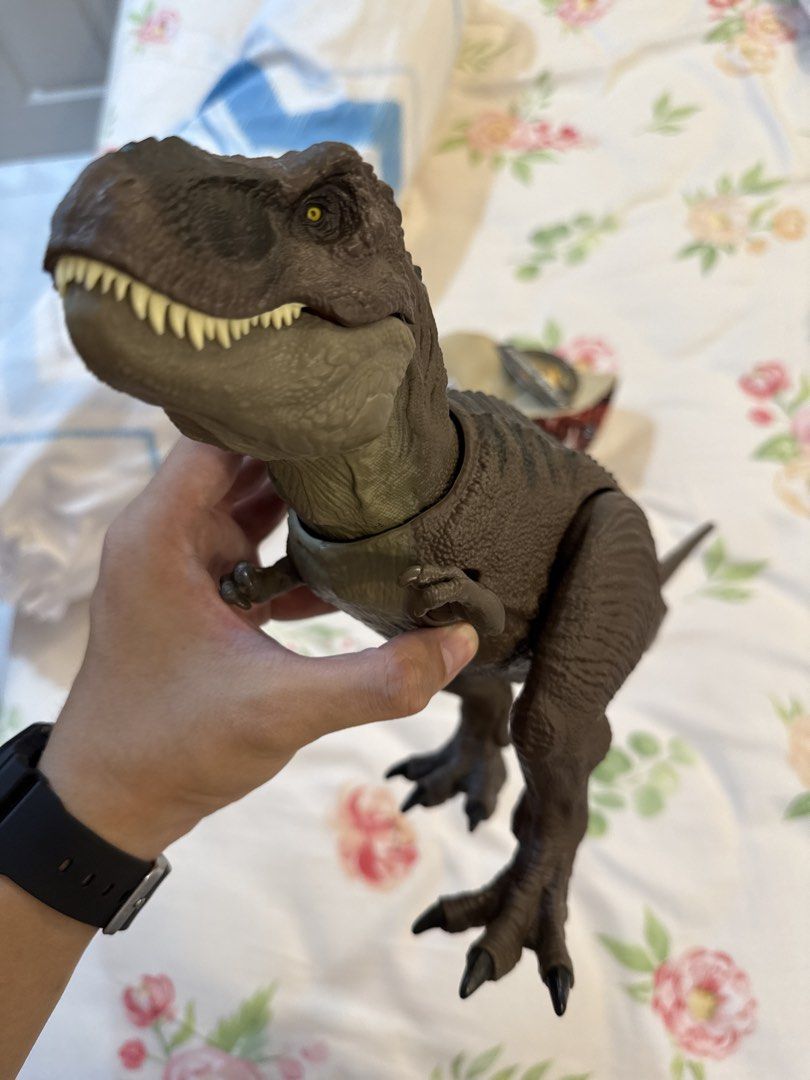 [All for $90]Jurassic World T-Rex Dinosaur Figure+HAT, Hobbies & Toys ...