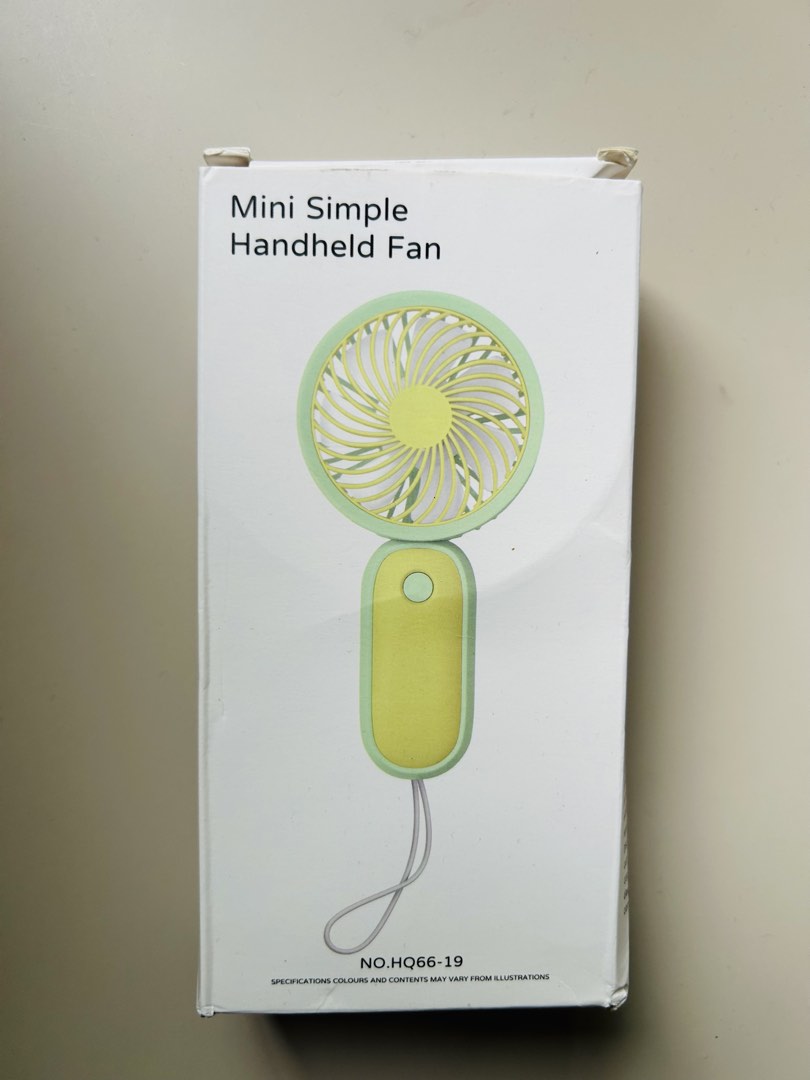 Mini Simple Handheld Fan - HQ66-19, Furniture & Home Living, Lighting ...