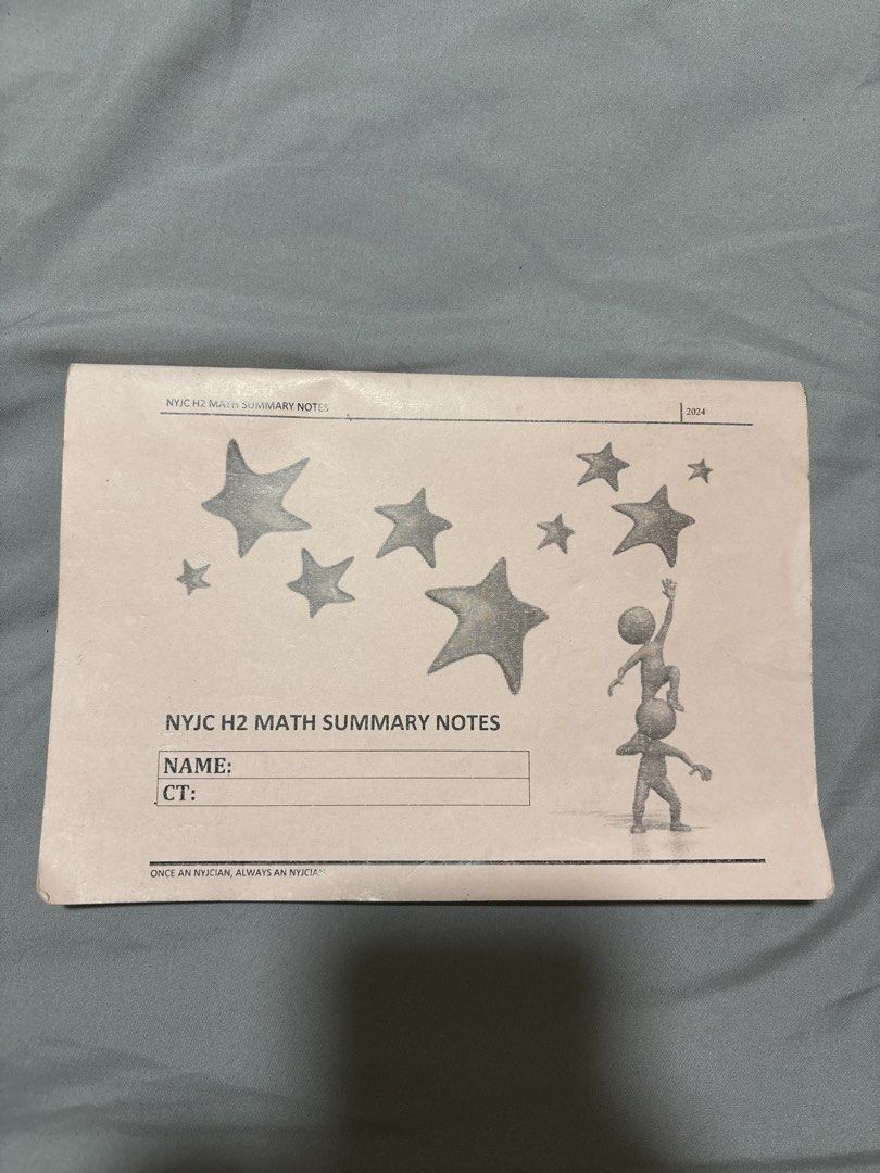 NYJC H2 Math Summary Notes, Furniture & Home Living, Kitchenware ...