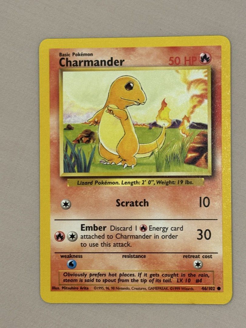 Pokémon card Charmander Scratch 1999, Hobbies & Toys, Toys & Games on ...