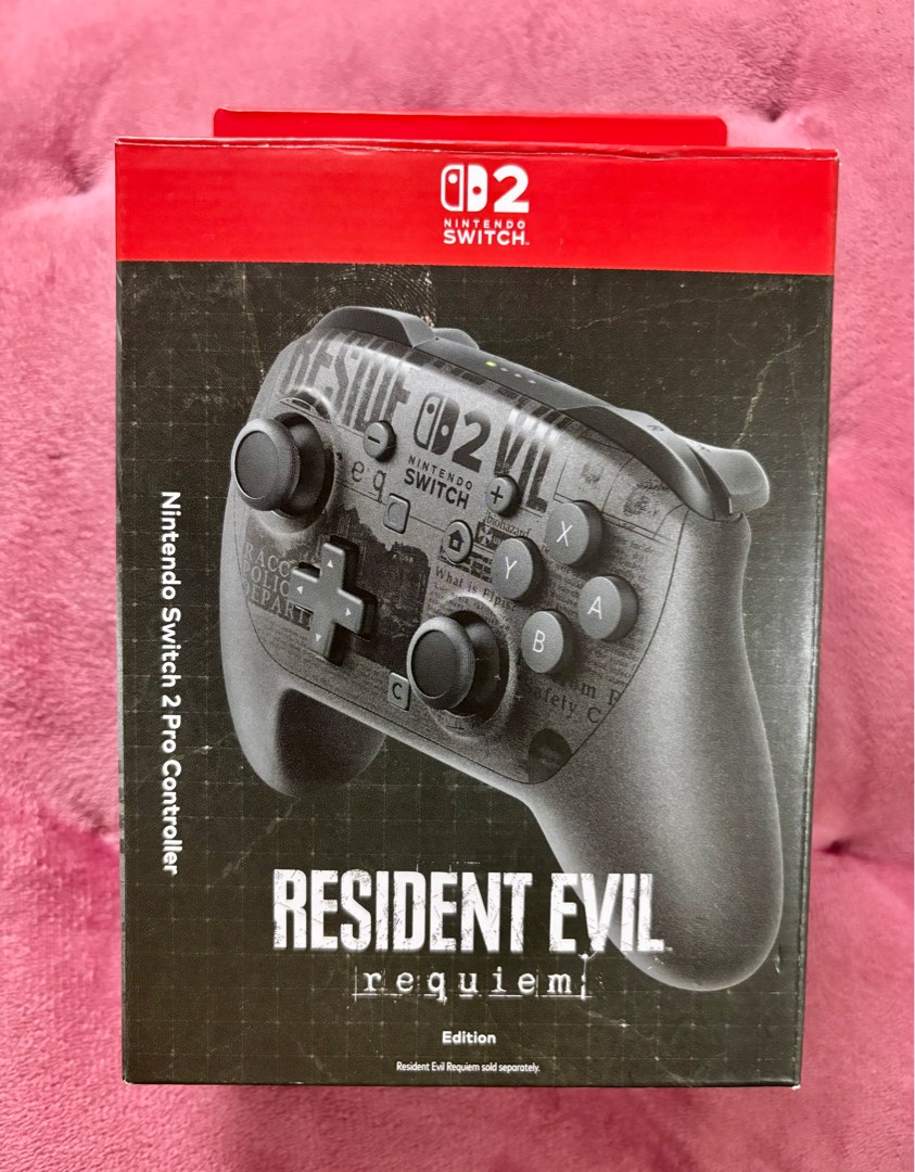 Nintendo Switch 2 Pro Controller Resident Evil Requiem Edition, Video ...