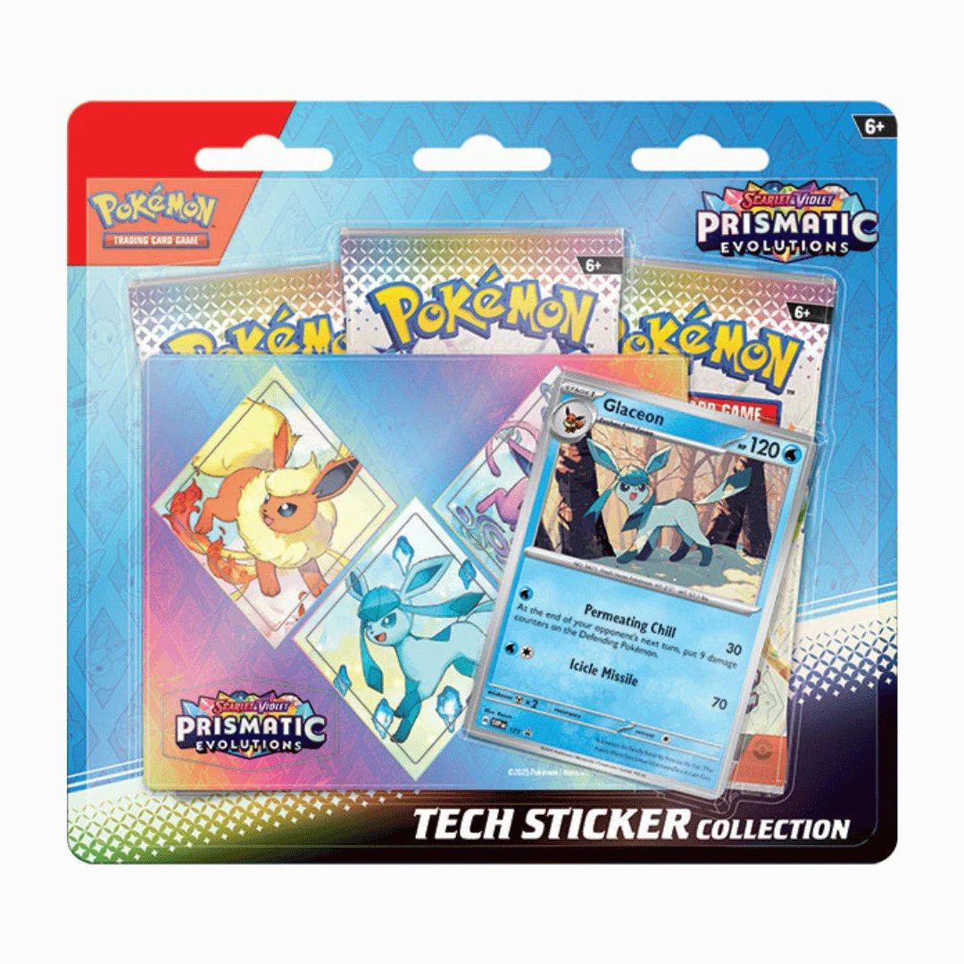 Pokémon TCG Prismatic Evolutions Tech Sticker Collection - Glaceon ...