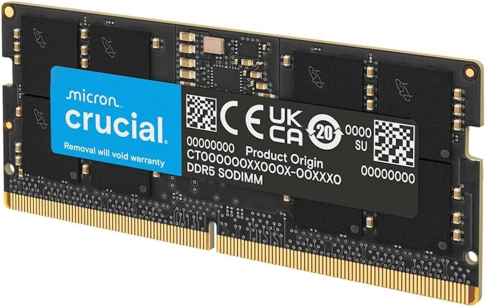 Crucial RAM 32GB(16GB*2) DDR5 4800MHz Laptop Memory, Computers & Tech ...
