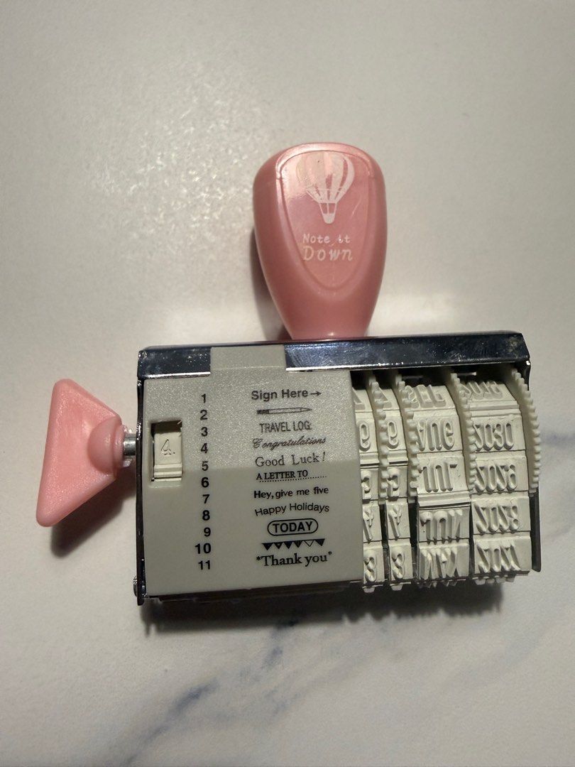 Date stamp with words up to 2030, Hobbies & Toys, Stationery & Craft ...