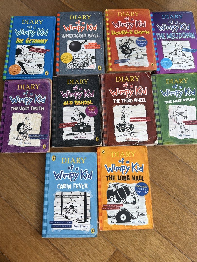 Diary of a Wimpy Kid Book Set, Hobbies & Toys, Books & Magazines ...
