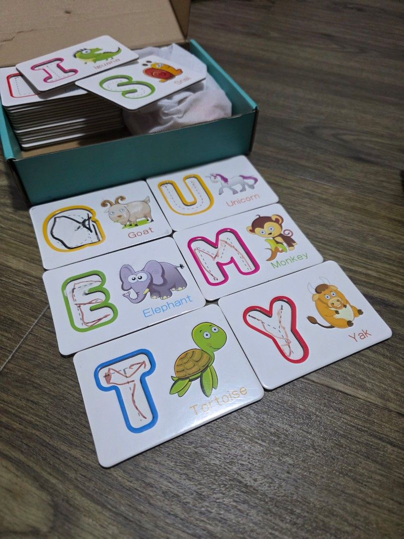 English Letter Learning Card Set, Hobbies & Toys, Toys & Games on Carousell
