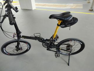 Fnhon Gust 16" Black Gold Foldie Folding Bike not dahon tern java ...