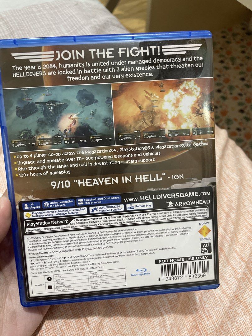 Helldivers Super-Earth Ultimate Edition PS4, Video Gaming, Video Games ...