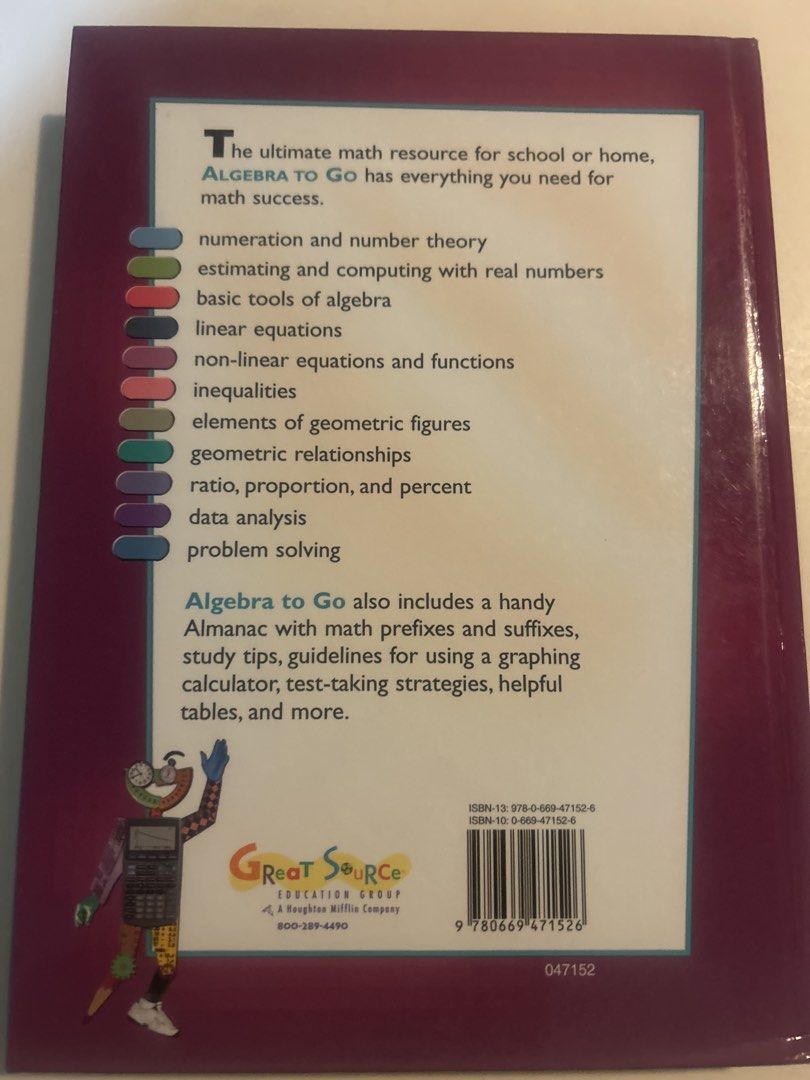 Algebra To Go Mathematics Handbook, Hobbies & Toys, Books & Magazines ...