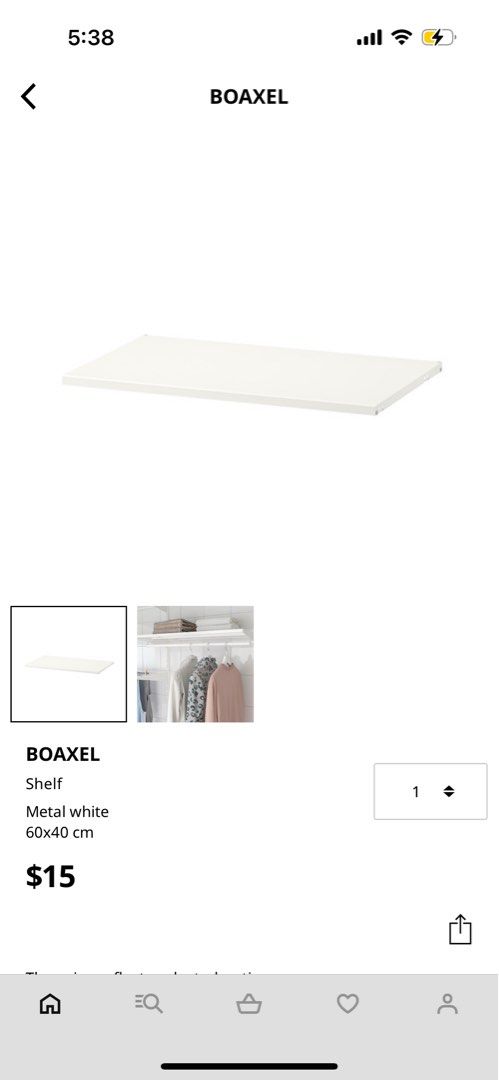 IKEA BOAXEL Shelf and Wall Upright, Furniture & Home Living, Furniture ...