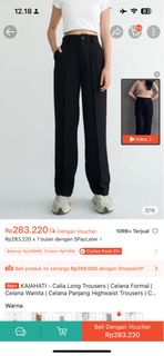Celana formal hitam Dijual | Beli 500+ Celana formal hitam online ...