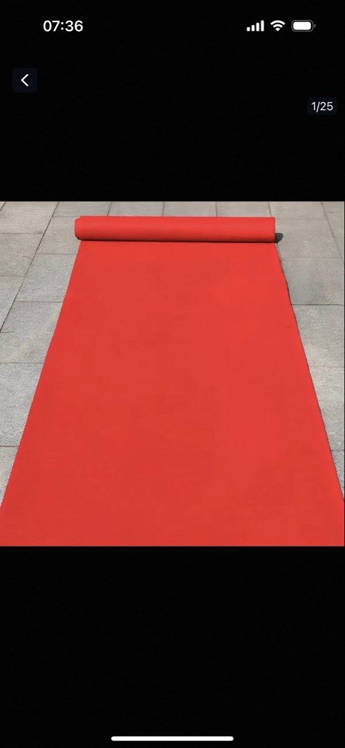 Red Carpet Roll, Furniture & Home Living, Home Decor Accessories ...