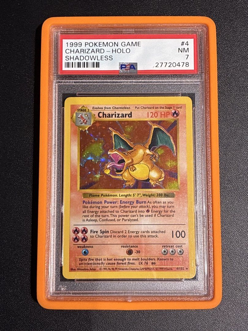 1999 Pokemon Charizard Shadowless PSA 7, Hobbies & Toys, Toys & Games ...