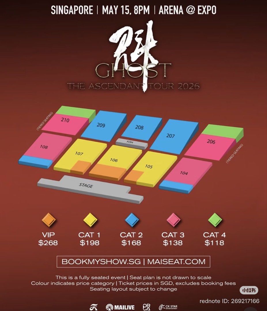 [DISCOUNTED TICKET] Ghost The Ascendant Tour 2026 Singapore Concert ...