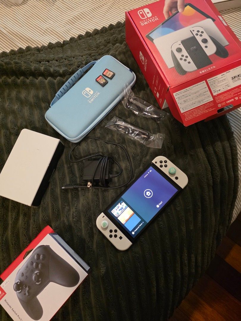 Nintendo switch OLED Bundle, Video Gaming, Video Game Consoles ...