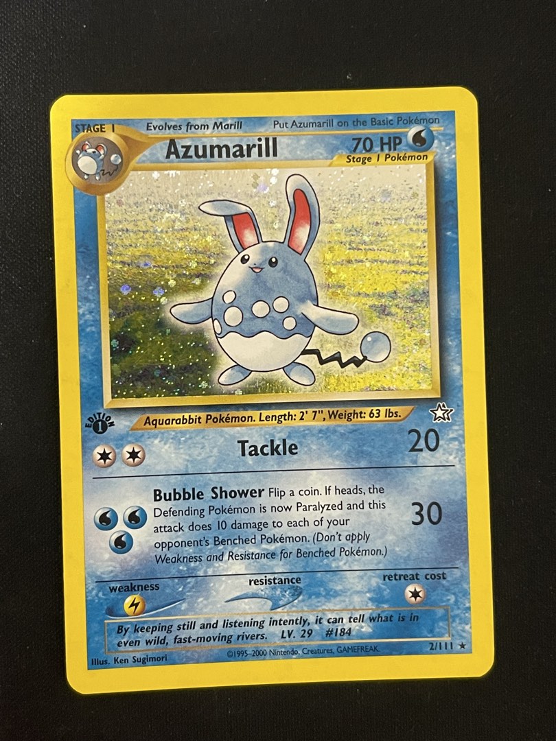 Azumarill Pokemon Card - 2/111, Hobbies & Toys, Toys & Games on Carousell