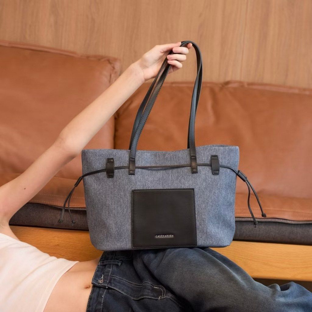 Case Harden Denim Tote Bag, Women's Fashion, Bags & Wallets, Tote Bags ...