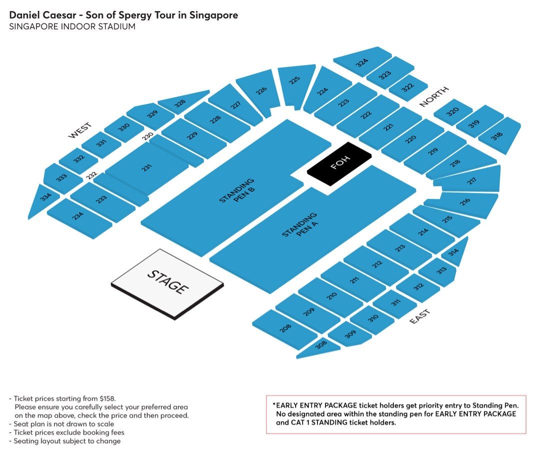 Daniel Caesar Singapore Concert Tickets, Tickets & Vouchers, Event ...