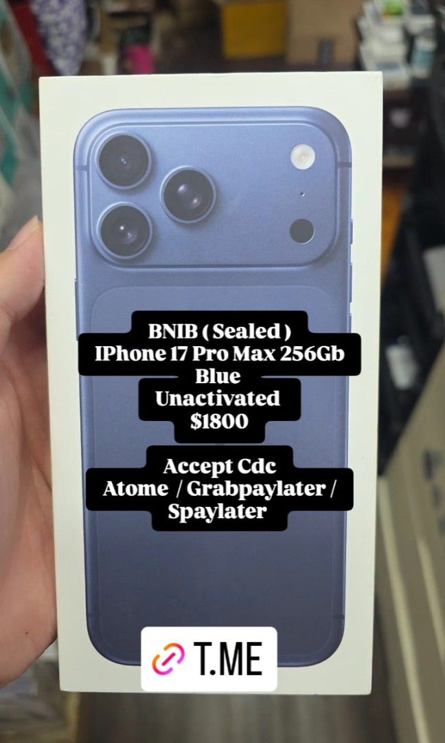 iPhone 17 Pro Max 256GB Deep Blue, Mobile Phones & Gadgets, Mobile ...